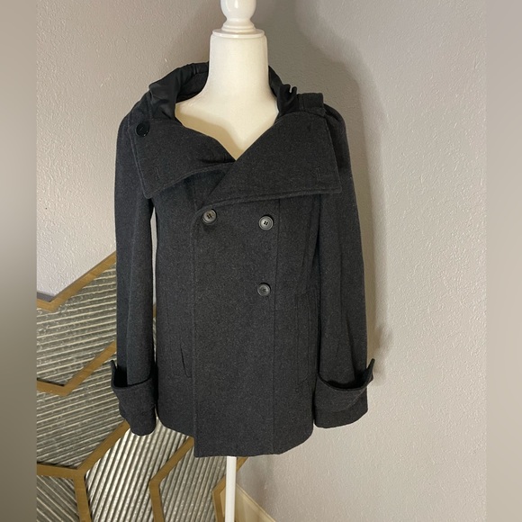 Zara | Jackets & Coats | Zara Hooded Pea Coat | Poshmark